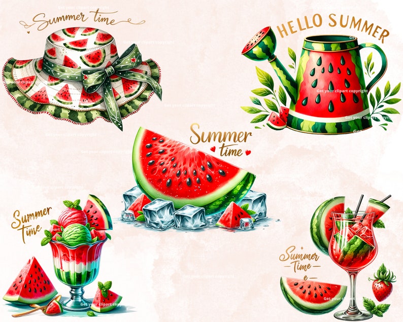 Summer Watermelon Png Clipart, Watermelon Clipart, Fruit Clipart ...