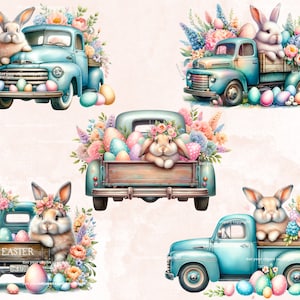 Easter Bunny Clipart Bundle, Easter Clipart, Easter Graphics, Easter ...