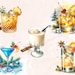 Christmas Drinks Clipart Bundle, Christmas Png Bundle, Cocktails Png ...