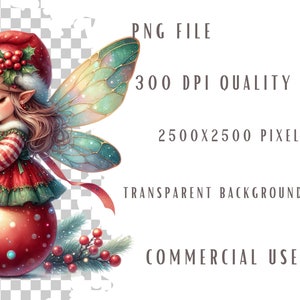 Christmas Fairy Clipart Bundle, Christmas Png Bundle, Fantasy Clipart ...