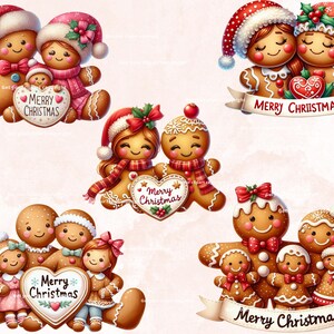 Gingerbread Men Clipart Bundle, Christmas Designs Png Graphics ...