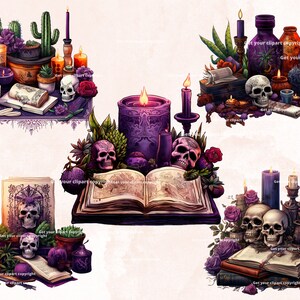 Voodoo Black Magic Clipart Bundle, Halloween Png Graphics, Halloween ...