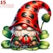 Ladybug Gnome Clipart Bundle, Gnome Clipart, Spring Gnome Png Graphics ...