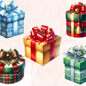 Christmas Present Clipart Bundle, Christmas Gifts Graphics, Gifts ...
