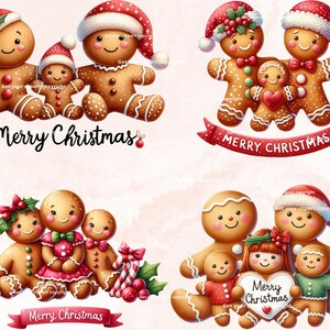 Gingerbread Men Clipart Bundle, Christmas Designs Png Graphics ...
