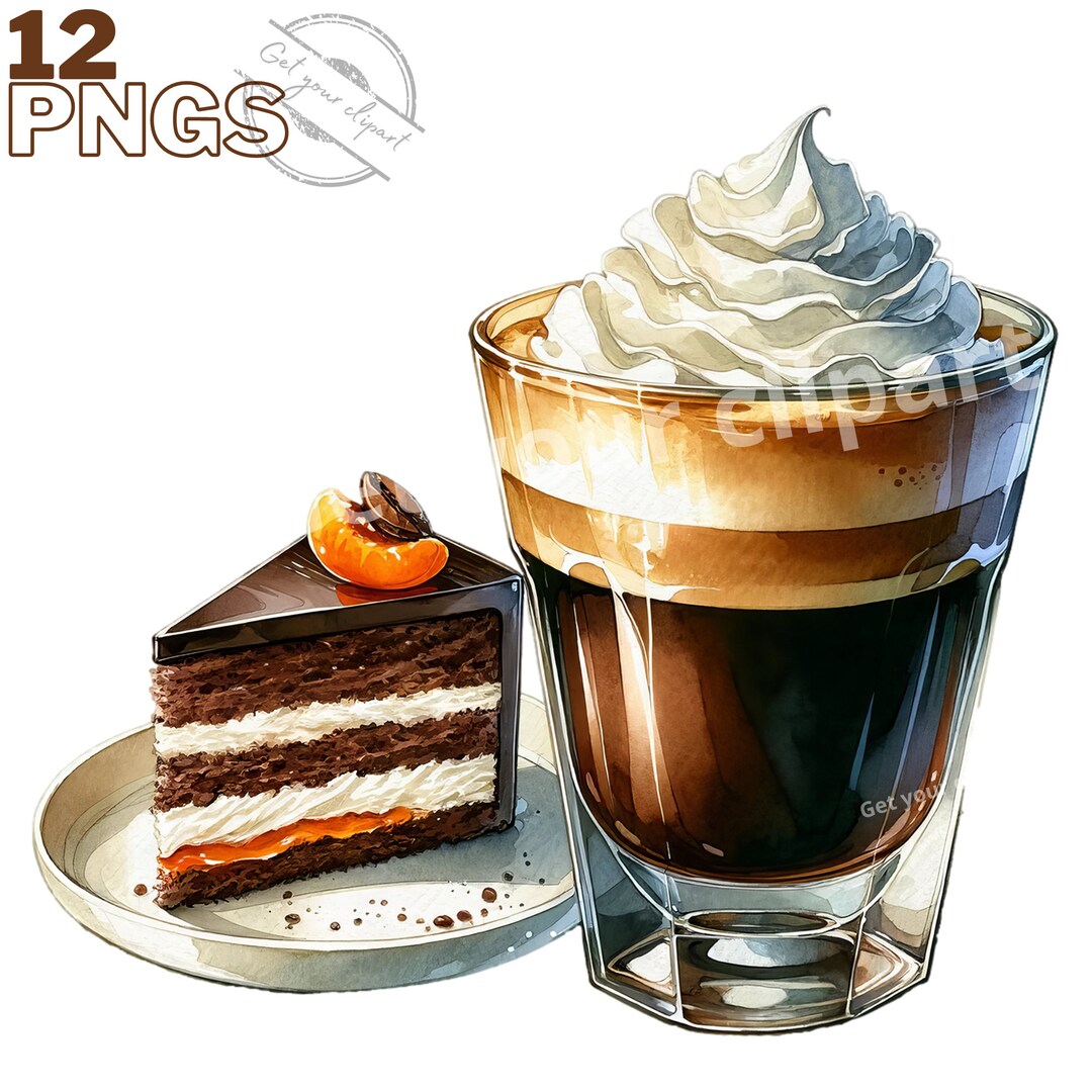 Coffee Clipart Bundle, Coffee Png Graphics, Coffee Png Files, Coffee ...