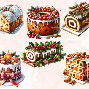 Christmas Sweets Clipart Bundle, Christmas Treats Graphics, Sweet ...
