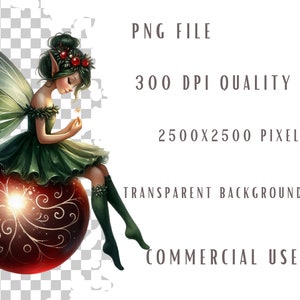 Christmas Fairy Clipart Bundle, Christmas Png Bundle, Christmas ...