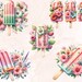 Pastel Summer Popsicle Clipart Bundle, Ice Cream Clipart , Ice Cream ...