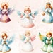 Christmas Angels Clipart Bundle, Christmas Png Graphics, Christmas Png ...