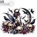 Dark Fairy Clipart Bundle, Fantasy Graphics, Fairy Graphics, Gothic Png ...