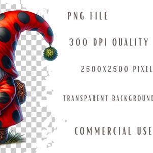Ladybug Gnome Clipart Bundle, Gnome Clipart, Spring Gnome Png Graphics ...