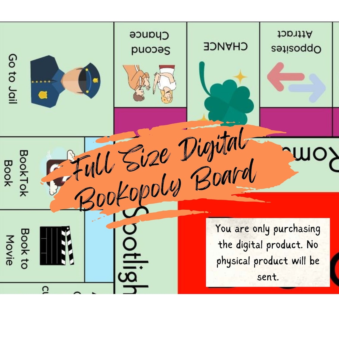 Bookopoly Reading Challenge - Etsy