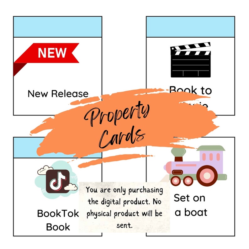 Bookopoly Reading Challenge - Etsy