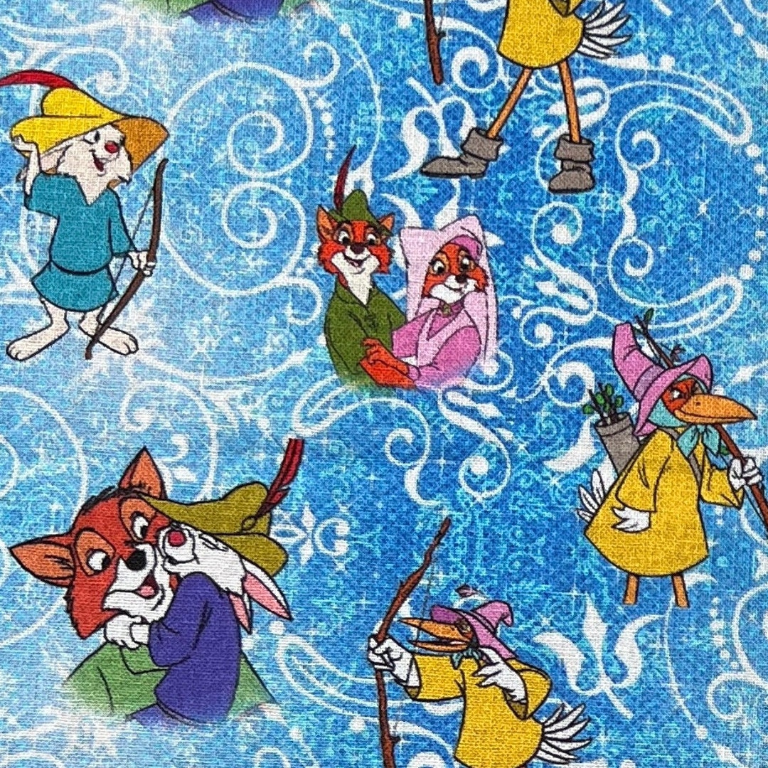 Robin Hood Print 100% Cotton Fabric | Fat Quarter | Tumbler - Etsy