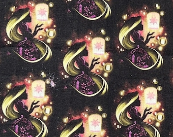 Rapunzel Tangled Cotton Fabric 1/4 Yard, 1/2 Yard, Remnant Fat Quarter ...
