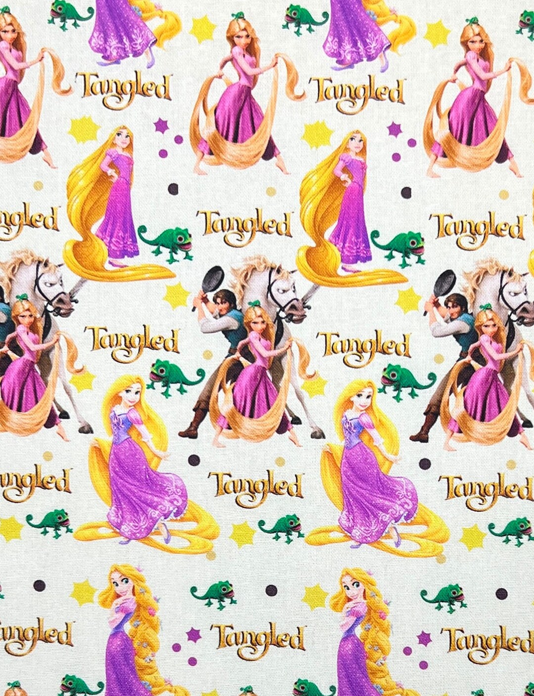 Tangled Rapunzel Print 100% Cotton Fabric - Etsy