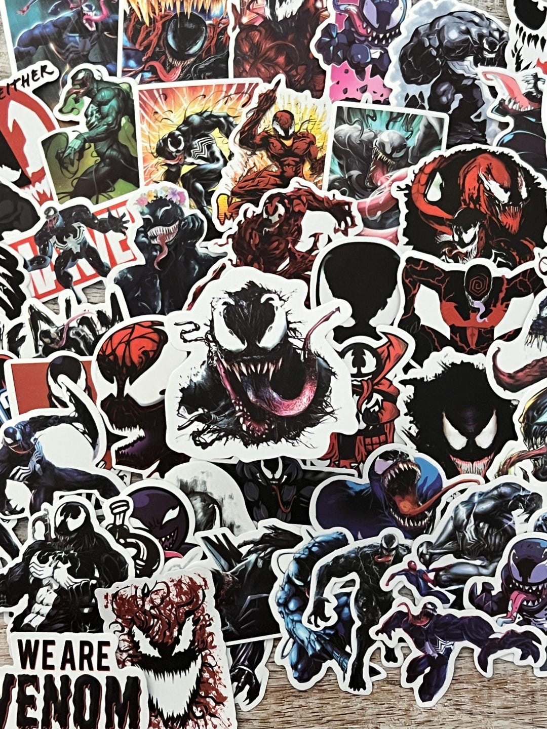 Venom Stickers -- Waterproof -- Laptop, Hydro Flask, Scrapbooking ...