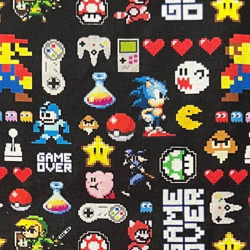 Video Game Fabric - Etsy