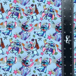 18" X 10" Remnant Lilo and Stitch Scrump Print 100% Cotton Fabric - Etsy