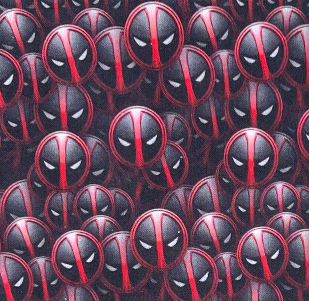 Superhero Deadpool 100% Cotton Fabric | Fat Quarter | Tumbler - Etsy
