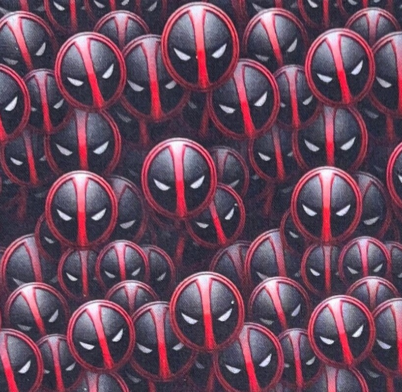 Superhero Deadpool 100% Cotton Fabric | Fat Quarter | Tumbler - Etsy