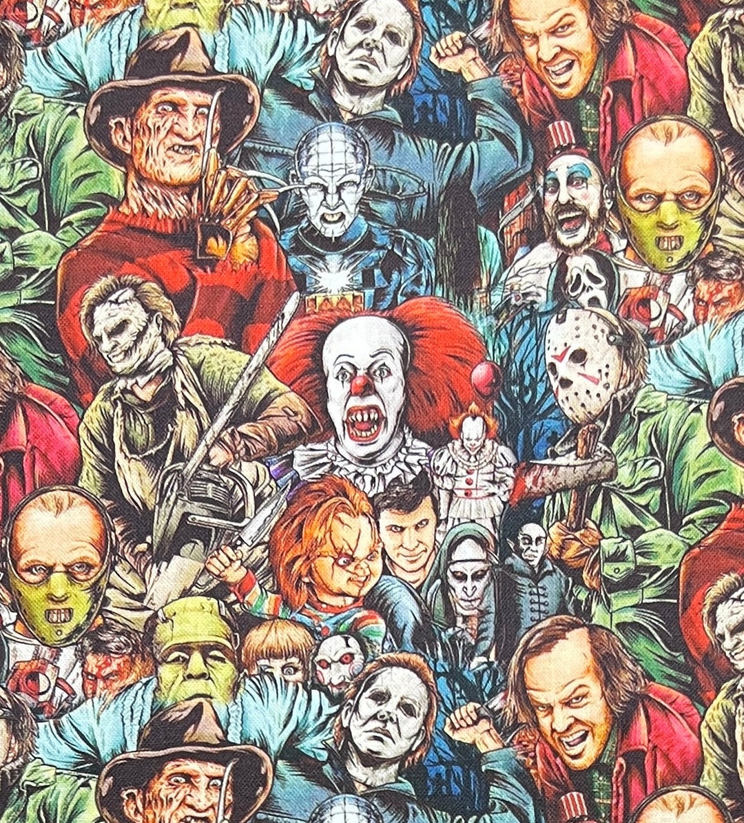 18 X 10 Remnant Iconic Halloween Characters Print - Etsy