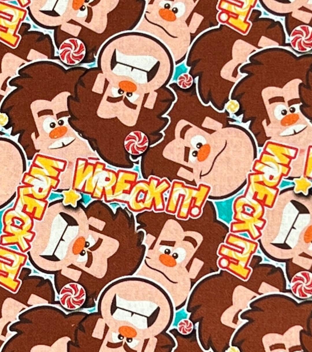 Wreck It Ralph Print 100% Cotton Fabric - Etsy