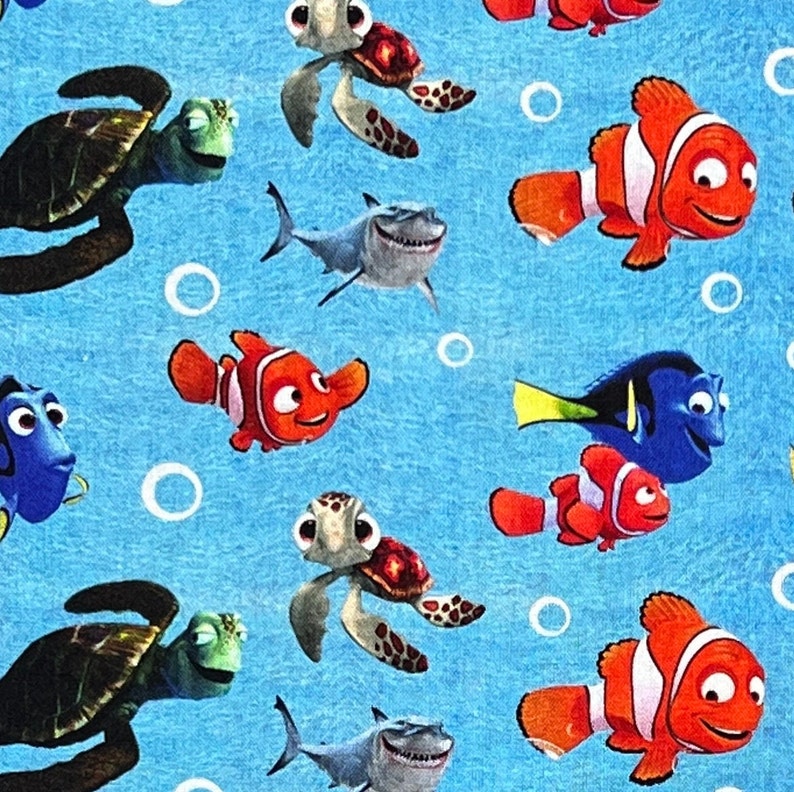 Finding Nemo Print 100% Cotton Fabric | Fat Quarter | Tumbler - Etsy