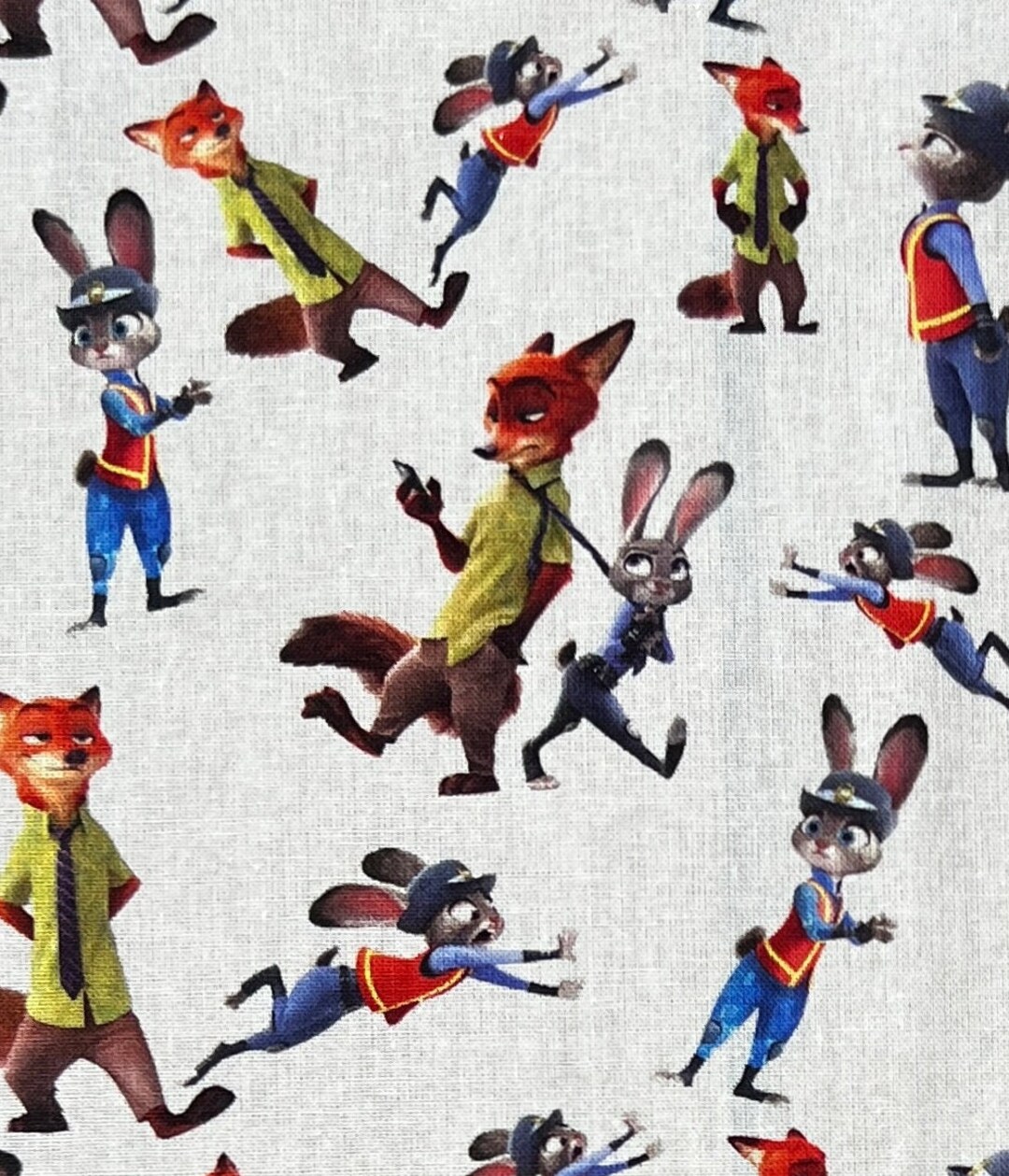 Zootopia Print 100% Cotton Fabric Fat Quarter Tumbler - Etsy