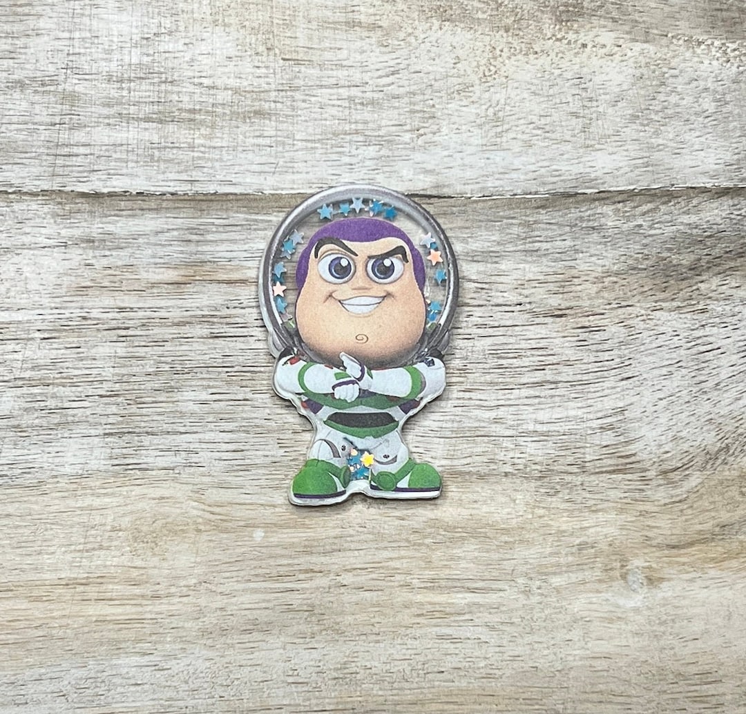 Toy Story Buzz Lightyear Acrylic Shakers | Hair Bow Center, Key Ring ...