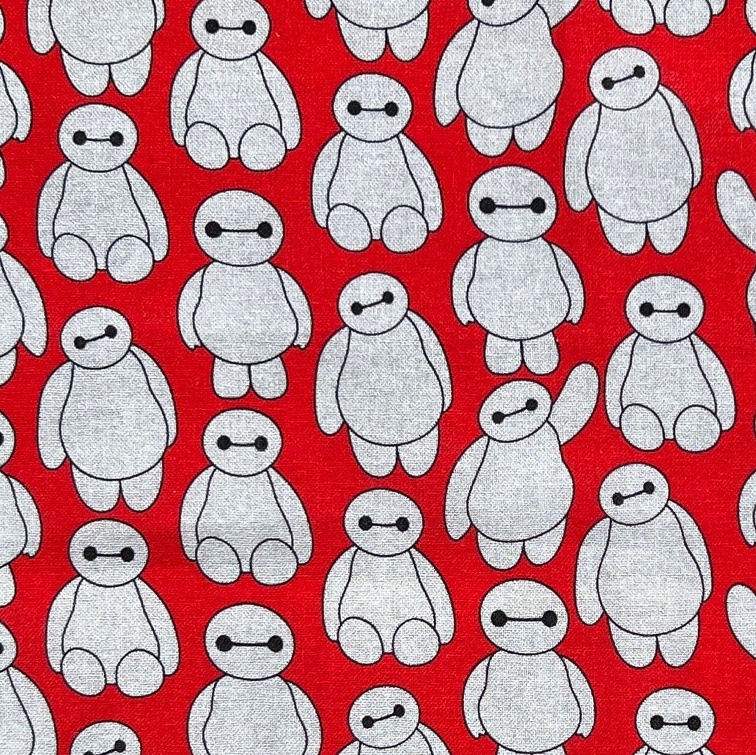Disney Big Hero Six Baymax Print | 100% Cotton Fabric | Fat Quarter ...