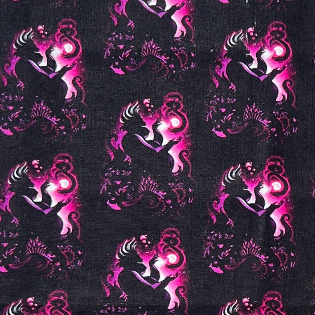 Good Versus Evil Little Mermaid Ursula Print 100% Cotton Fabric - Etsy