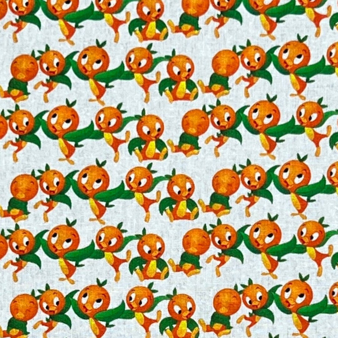 18 X 10 Remnant Orange Bird Print 100% Cotton Fabric - Etsy