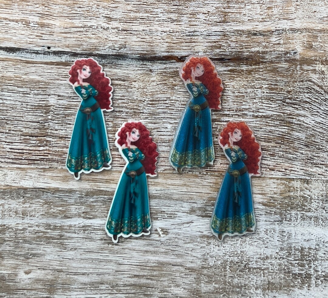 Disney's Brave Flat Back Resin | GLITTER | Merida | Hair Bow Center ...