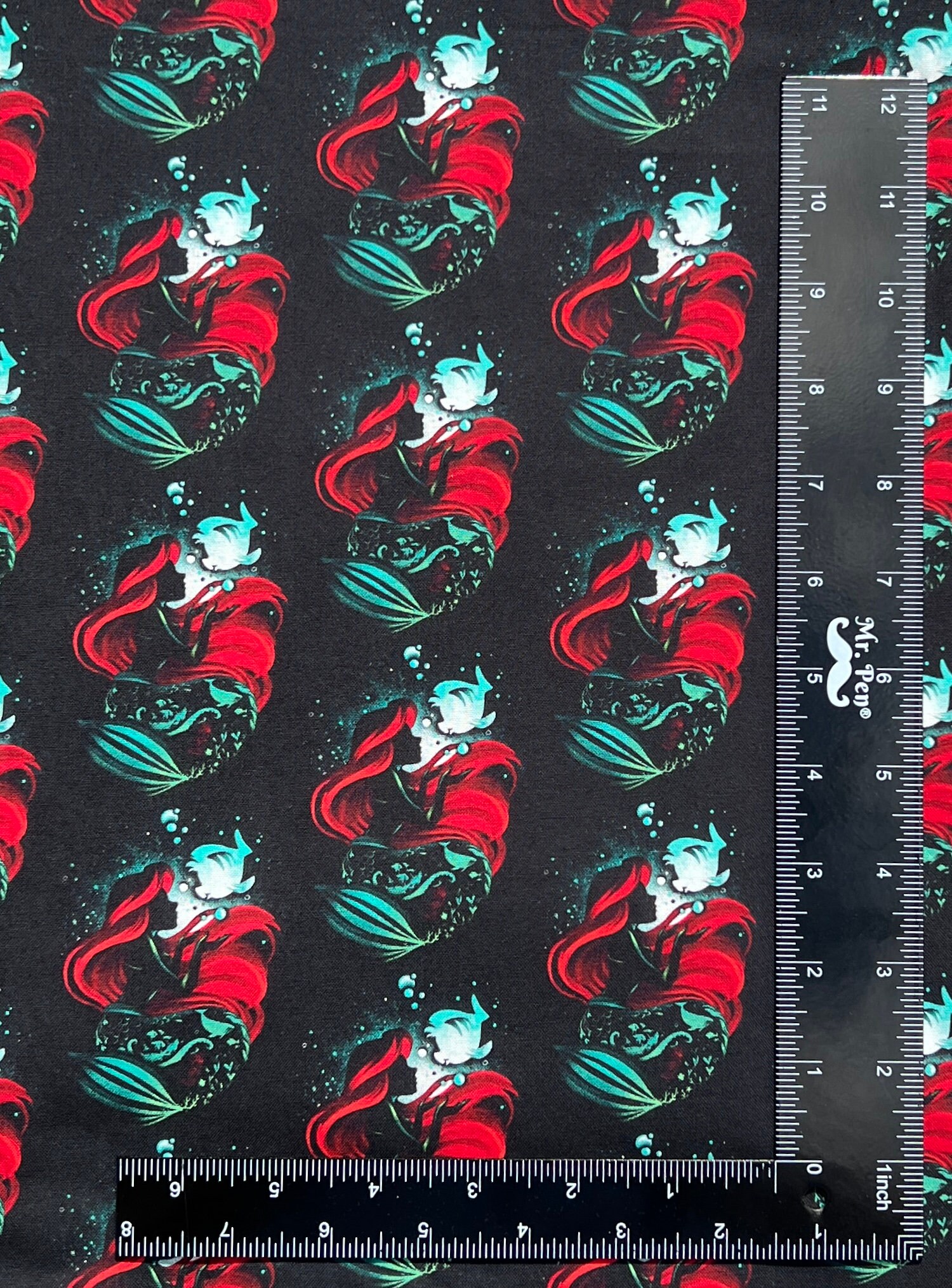 Good Versus Evil Little Mermaid Ariel Print 100% Cotton Fabric - Etsy