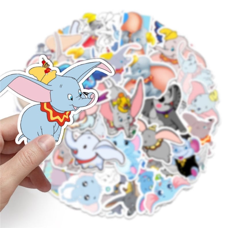 Dumbo Stickers -- Waterproof -- Laptop, Hydro Flask, Scrapbooking ...