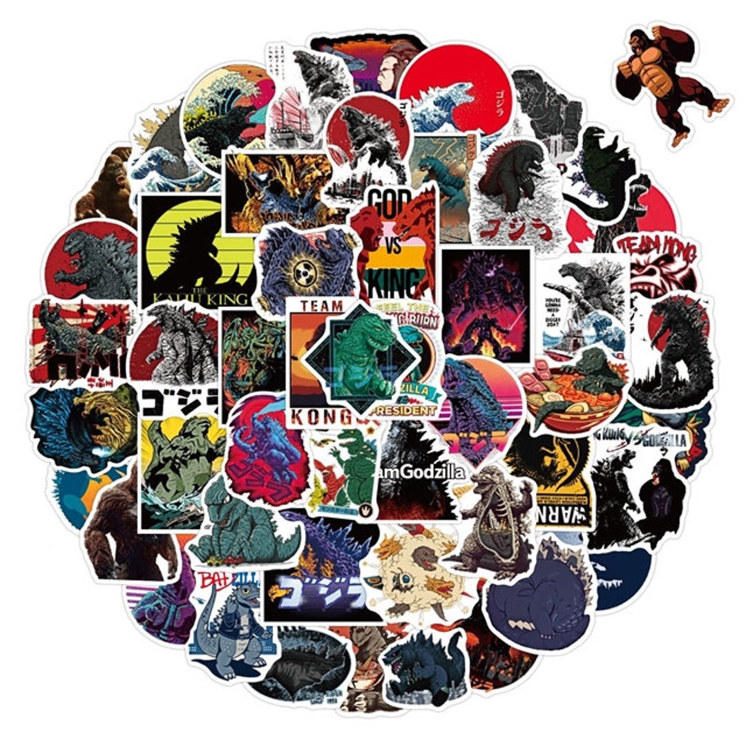 Godzilla Stickers -- Waterproof -- Laptop, Hydro Flask, Scrapbooking ...