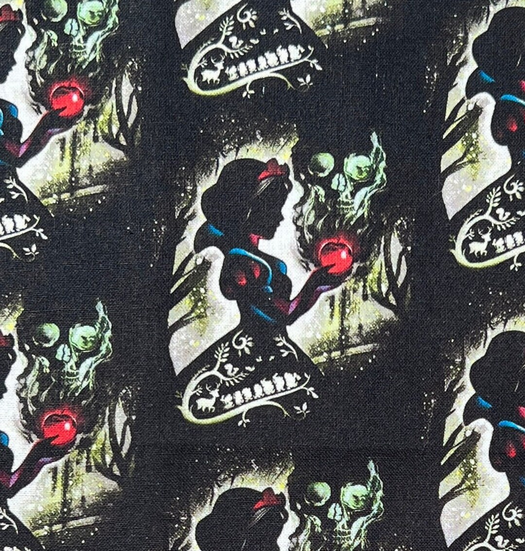Good Versus Evil Snow White and the Seven Dwarfs Print 100% Cotton ...