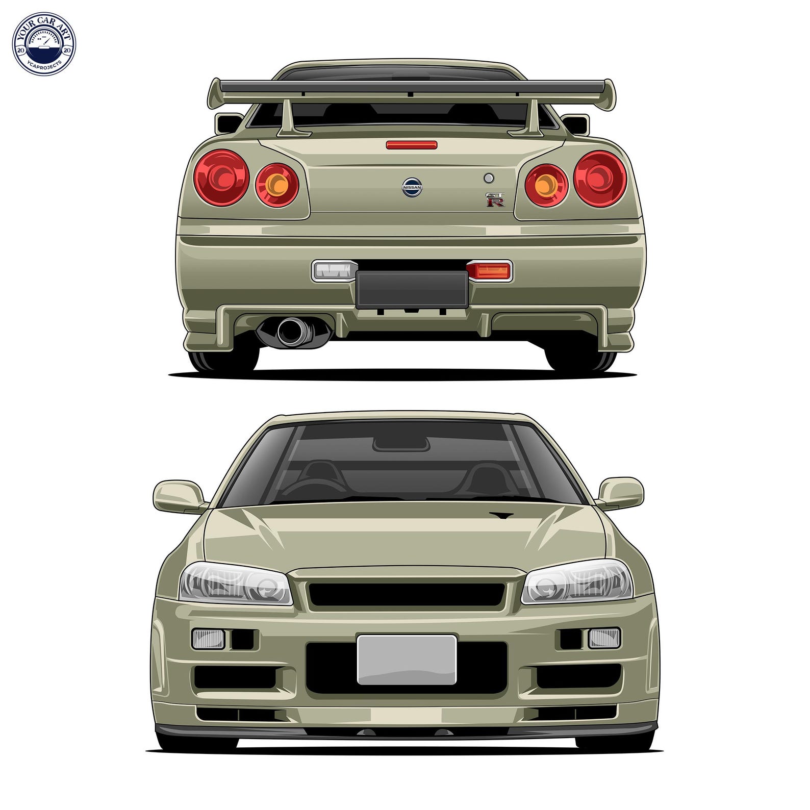 Custom Cars Illustration, Car Digital Drawing, Car Portraits ...