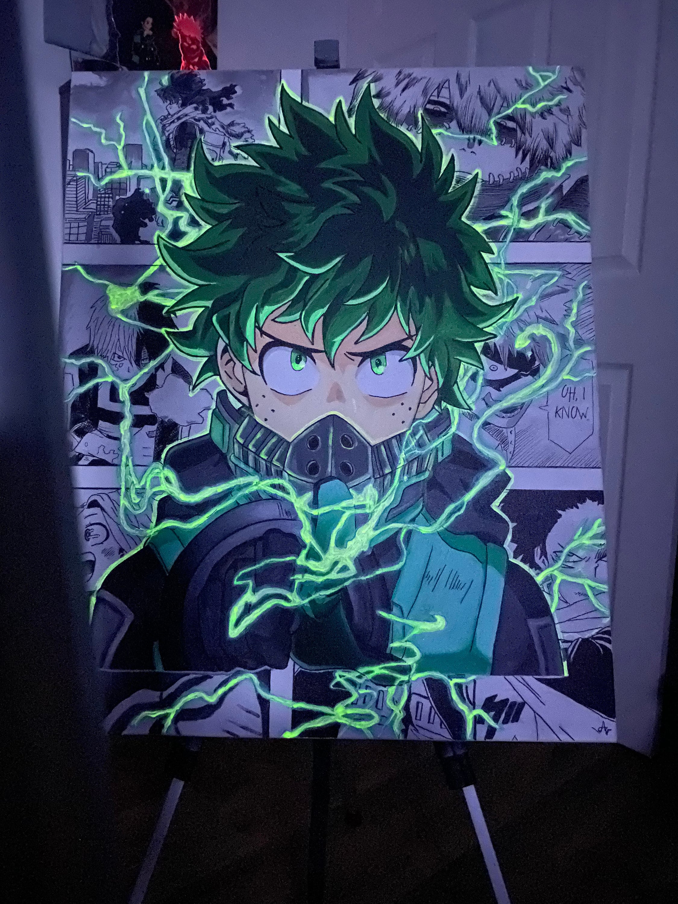 Glow in the Dark Deku My Hero Academia Izuku Midoriya - Etsy