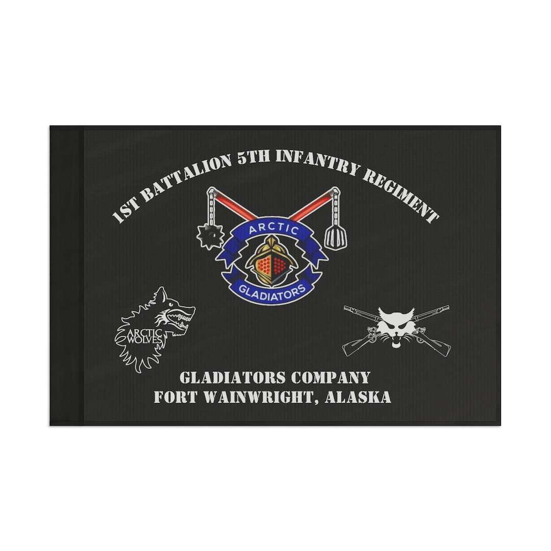 1st Battalion 5th Infantry Regiment Gladiator Flag, Bobcats, Military ...