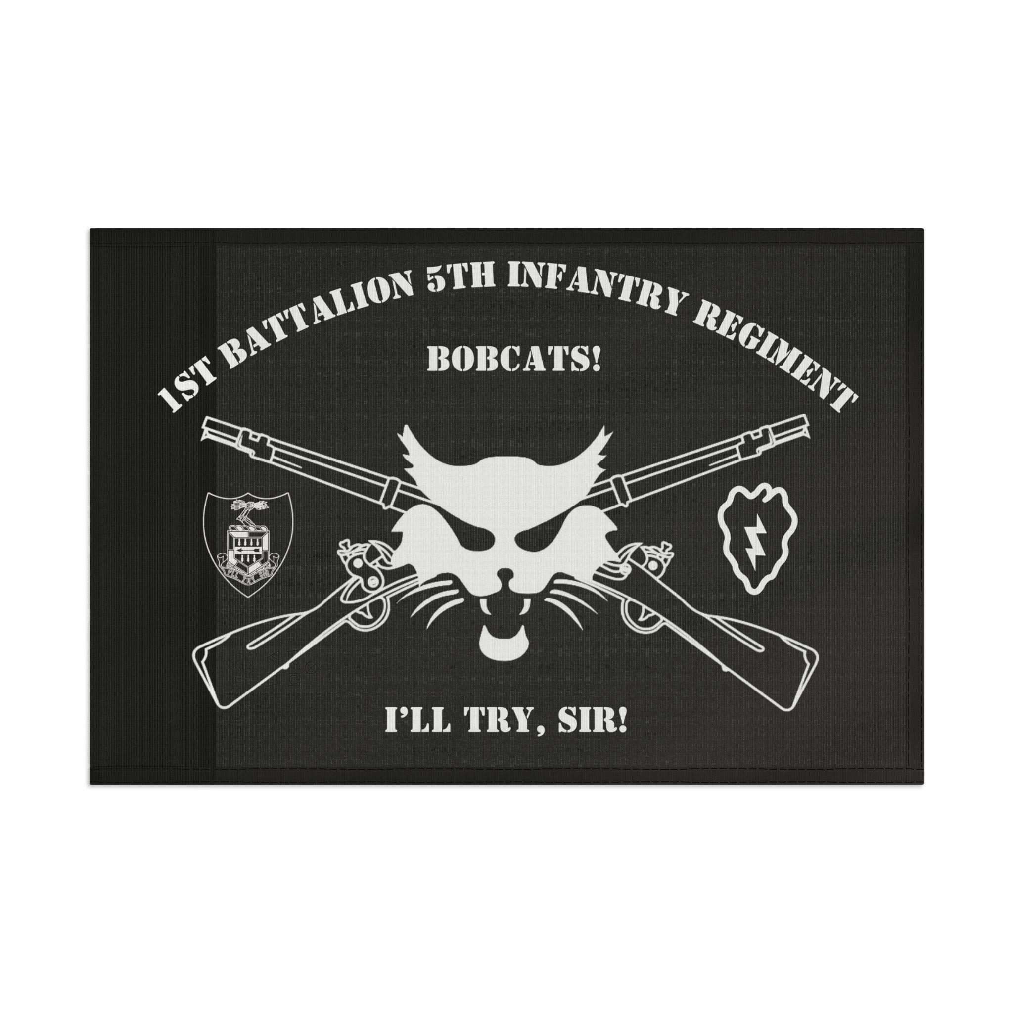 1st Battalion 5th Infantry Regiment Flag, Bobcats, Military Flag ...