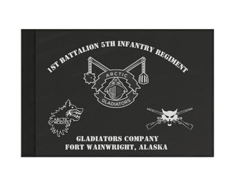 1st Battalion 5th Infantry Regiment Crest Flag, Bobcats, Military Flag ...