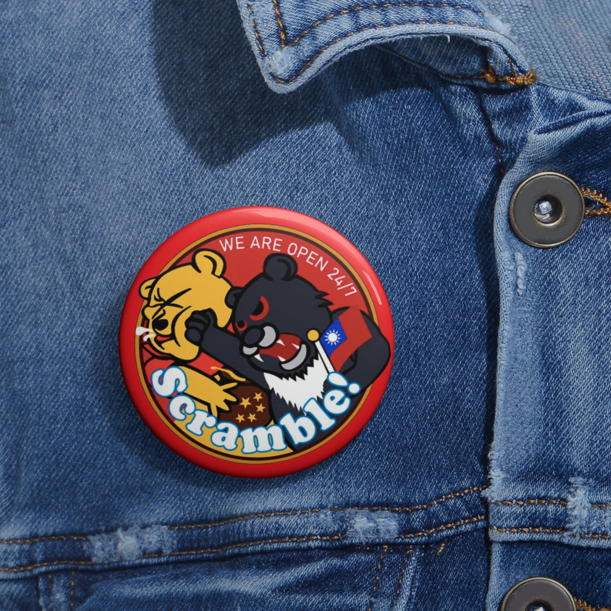 We Are Open 24-7 Scramble Taiwan Air Force Patch Pin Buttons - Etsy