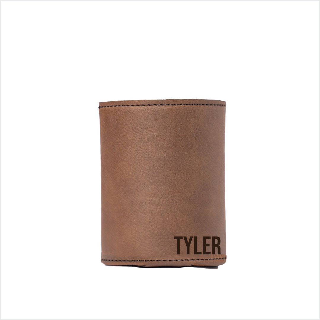 Koozie Leather Koozie Personalized Koozie Groomsmen Coozie Coozie Gift ...