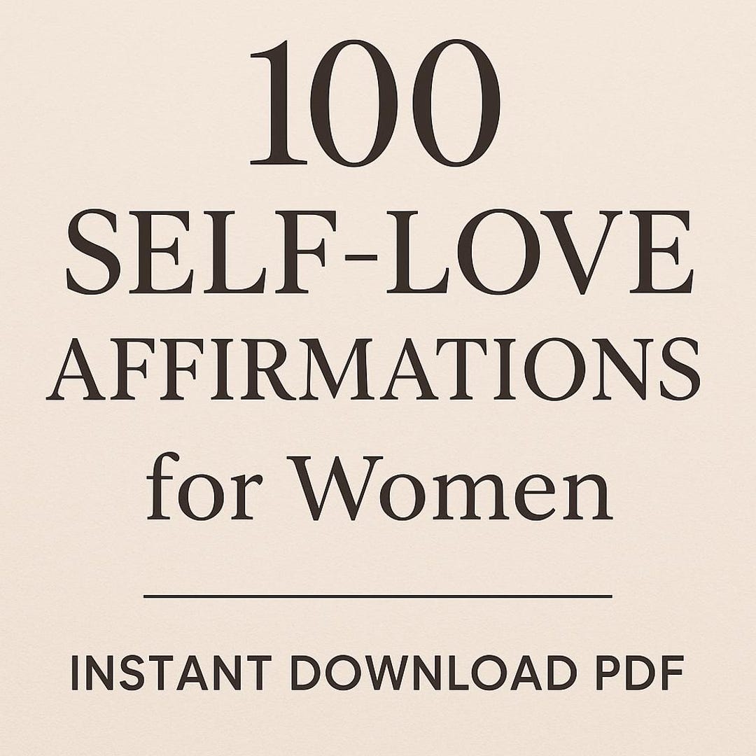 100 Self-love Affirmations for Women - Etsy
