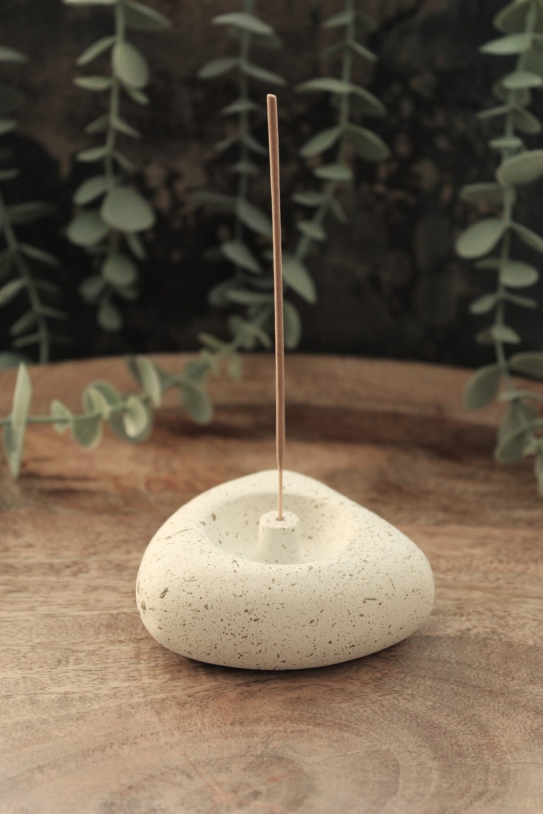 Heart-shaped Cast Stone Incense Holder, Elegant Home Décor, Unique Home ...