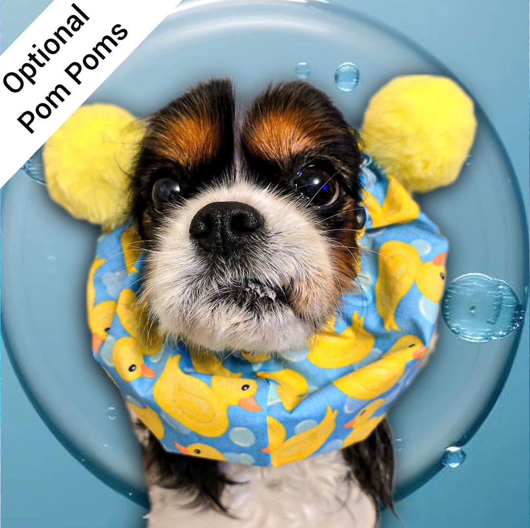 Quacky Clean | Removable Poms | Adjustable | Snood | Long Eared Dog ...