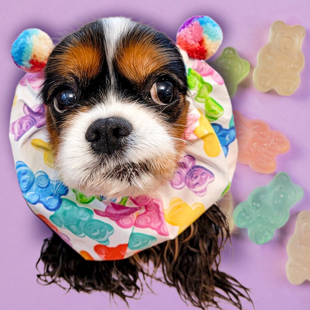 Gummy Bears / Non-removable Pom Poms / Adjustable Spaniel Snood / Long ...